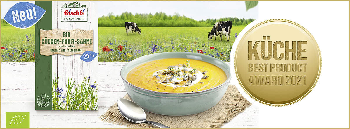 BEST PRODUCT AWARD 2021: Bio Küchen-Profi-Sahne von frischli mit ...