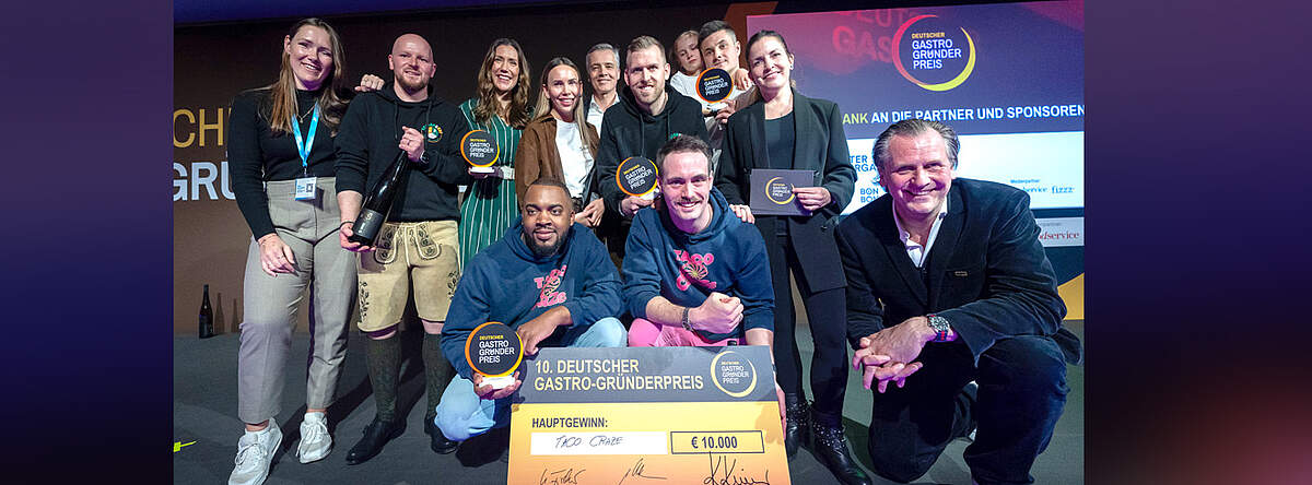 Deutscher Gastro-Gründerpreis: Hauptgewinn für Taco Craze aus Düsseldorf